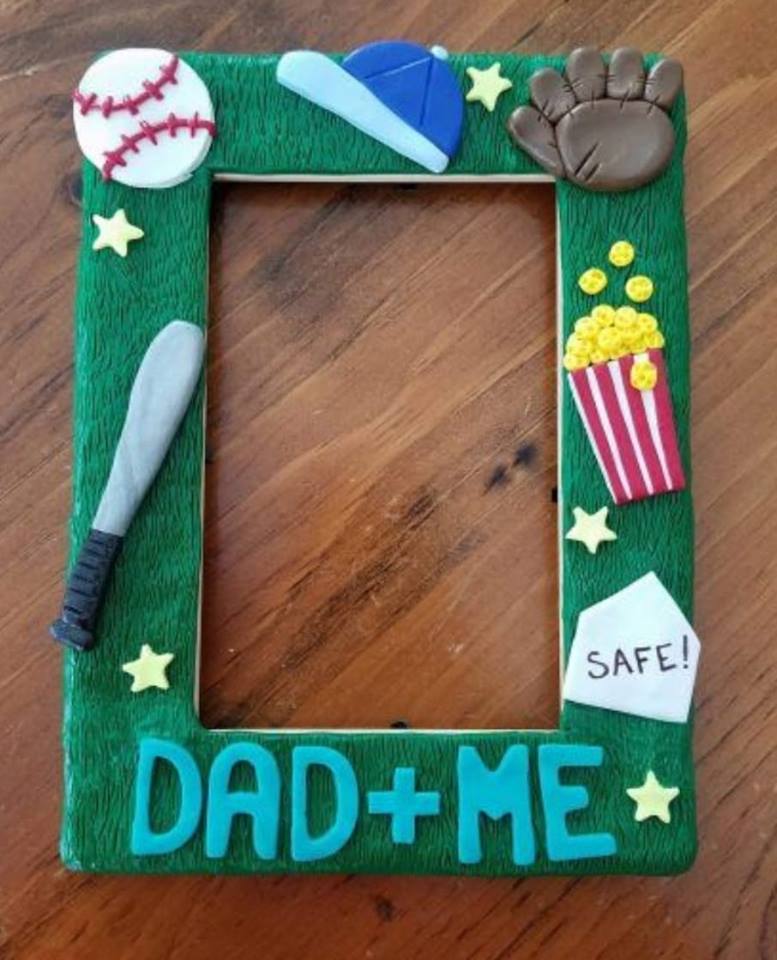 Kids polymer clay fathers day frame – Engage